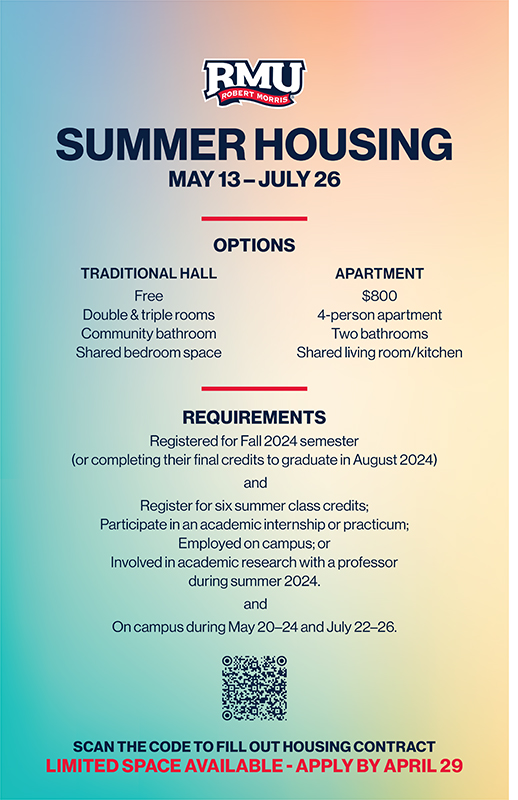 Summer Housing | Robert Morris University